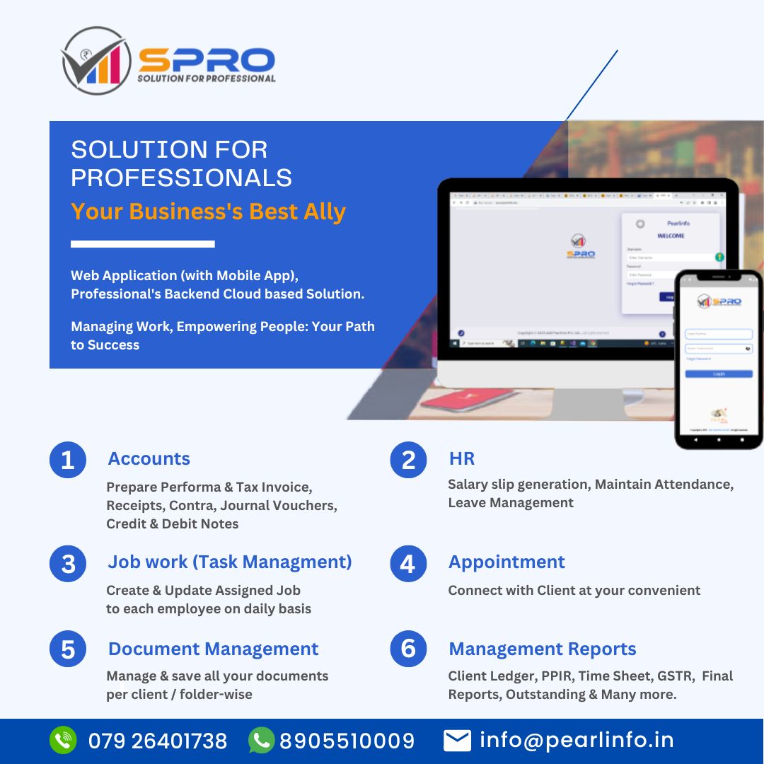 Office Management Software - SPRO Solution For Professionals